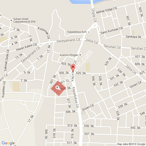 Avanos Haritası, nerede, mahalleleri - Avanos Nevşehi̇r