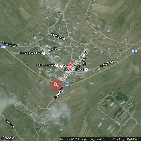 Damal Haritası, nerede, mahalleleri - Damal Ardahan