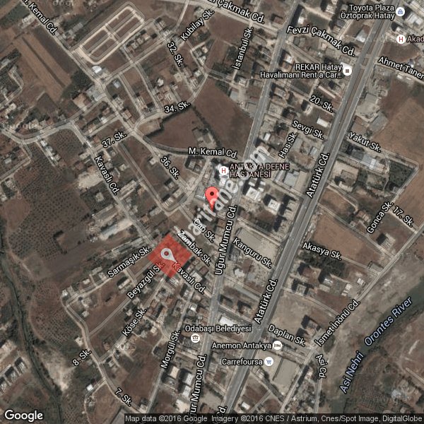 Defne Haritası, nerede, mahalleleri - Defne Hatay