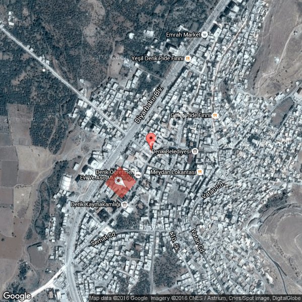 Deri̇k Haritası, nerede, mahalleleri - Deri̇k Mardi̇n