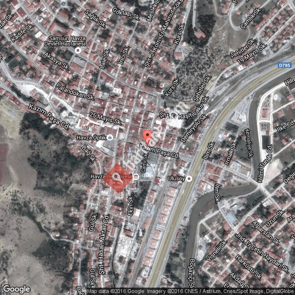 Havza Haritası, nerede, mahalleleri - Havza Samsun