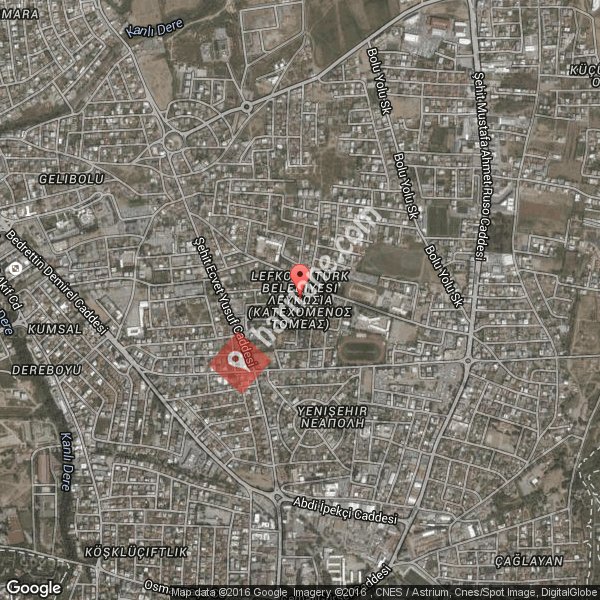 Lefkoşa Haritası, nerede, mahalleleri - Kktc