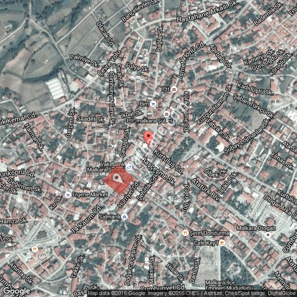 Malkara Haritası, nerede, mahalleleri - Malkara Teki̇rdağ