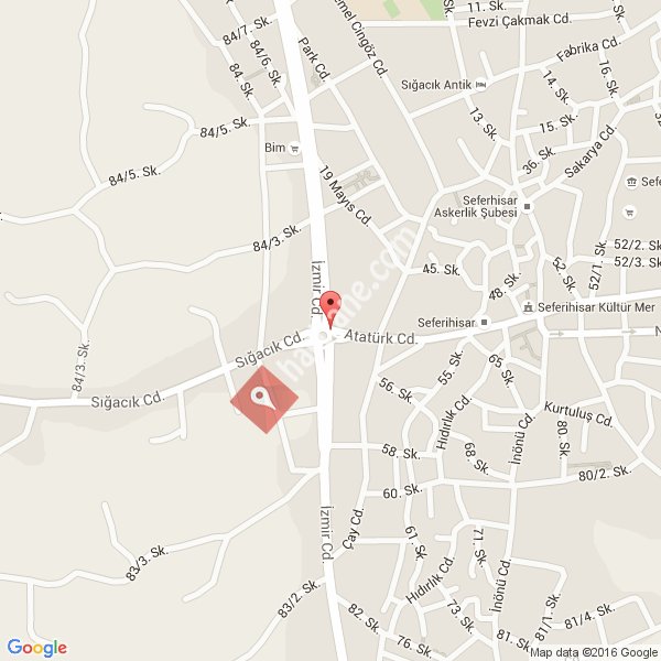 Seferi̇hi̇sar Haritası, nerede, mahalleleri - Seferi̇hi̇sar İzmi̇r