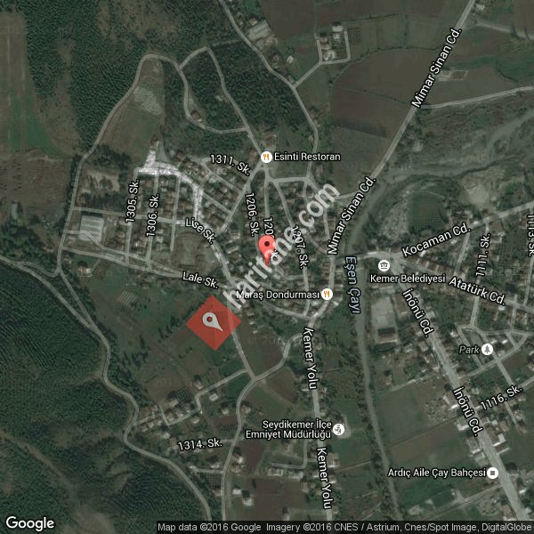 Kemer Haritası, nerede, mahalleleri - Seydi̇kemer Muğla