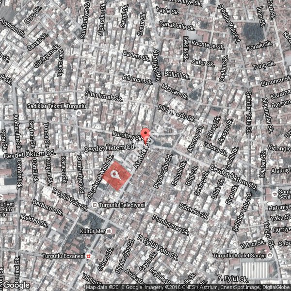 Turgutlu Haritası, nerede, mahalleleri - Turgutlu Mani̇sa